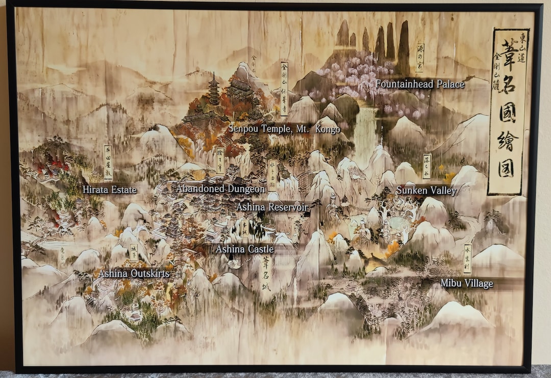 Sekiro: Shadows Die Twice High Quality Map - Etsy