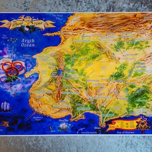 High Quality Map of the Westlands - the Wheel of Time World by Robert ...
