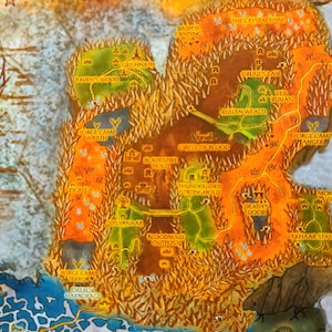 High Quality Map of the Outlands From World of Warcraft - Etsy