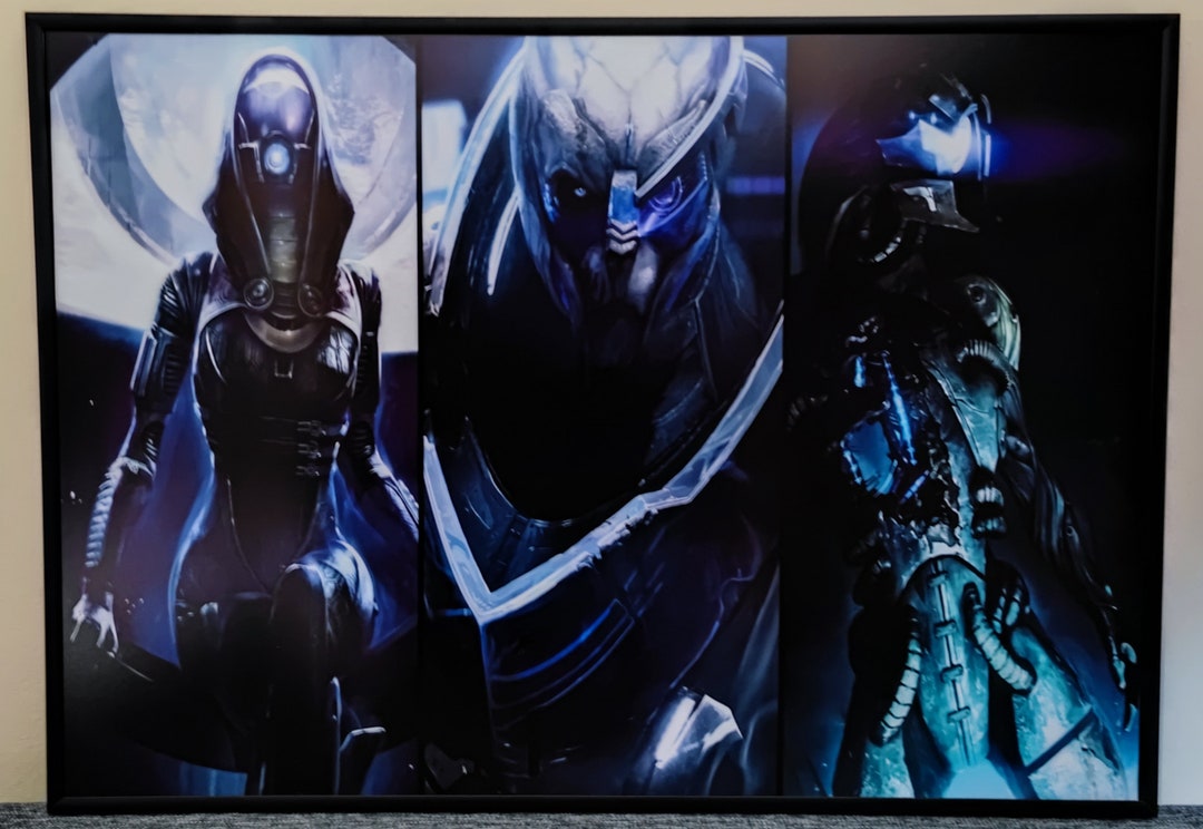 Tali, Garrus and Legion From Mass Effect 2 - High Quality Poster - Etsy