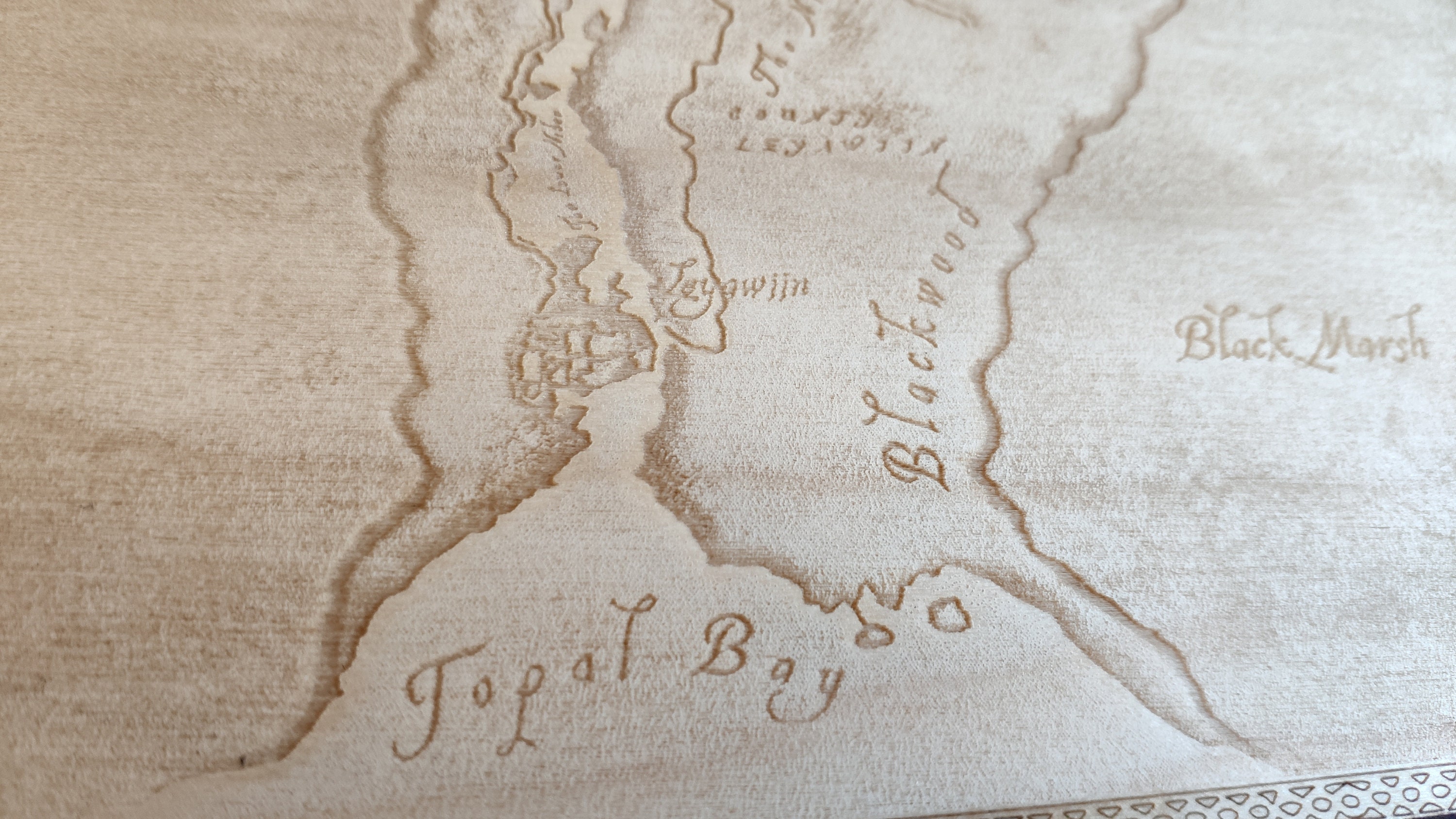 Laser Engraved Map of Cyrodiil – the Elder Scrolls IV: Oblivion ...