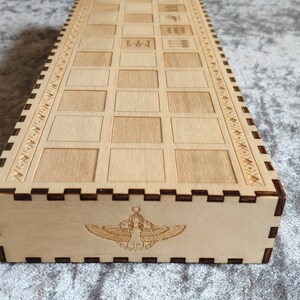 Senet, Ancient Egyptian Board Game, Handmade From Laser Engraved Wood ...