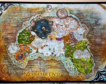 Texas World of Warcraft Style Map - Etsy