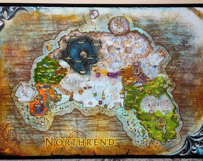 California norcal World of Warcraft Style Map - Etsy