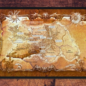 Empyrean Series World Map – Inspired by Fourth Wing & Iron Flame by ...