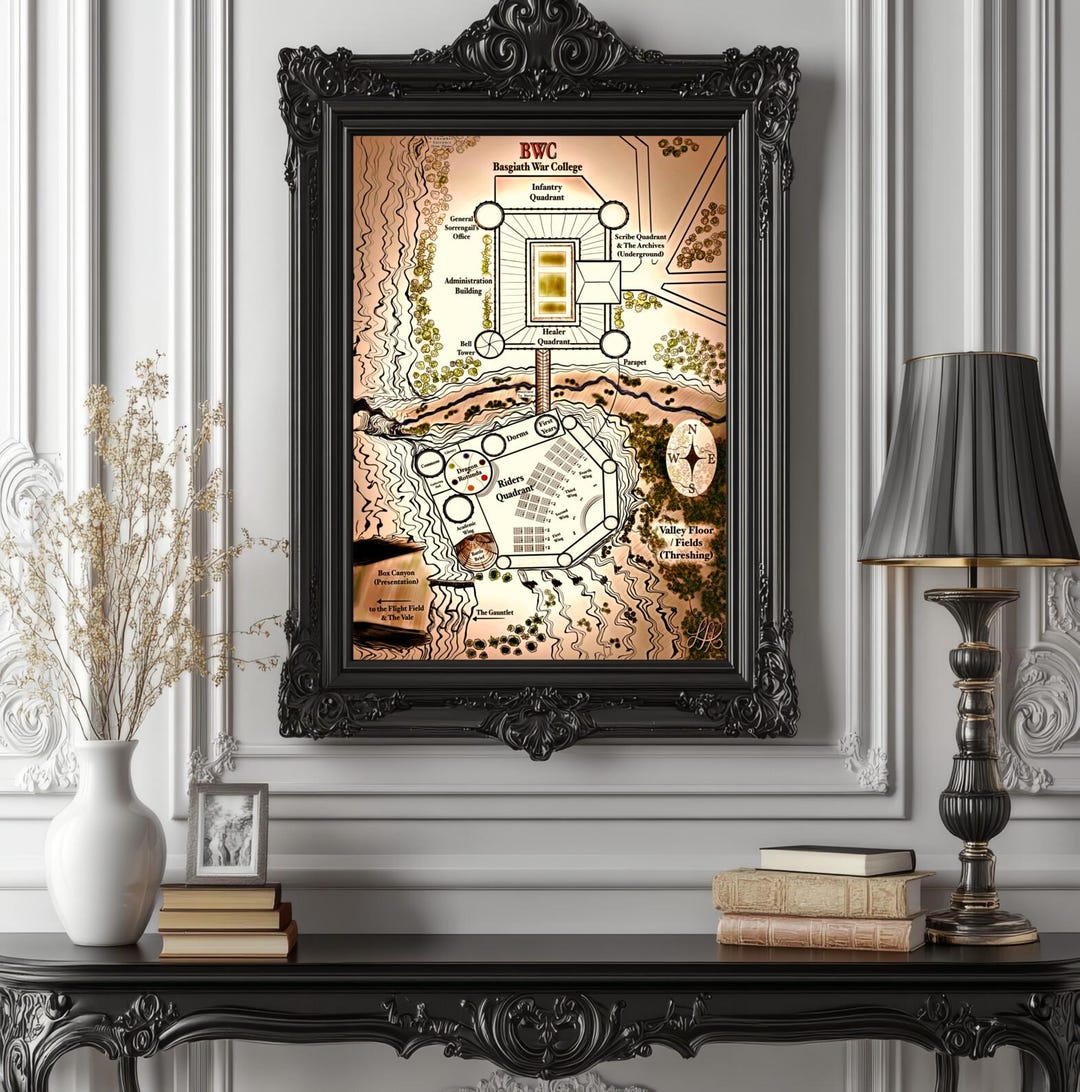 Basgiath War College Map – Inspired by the Empyrean Series - Etsy