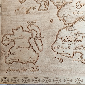 Laser Engraved Map of Tamriel From the Elder Scrolls Online - Etsy