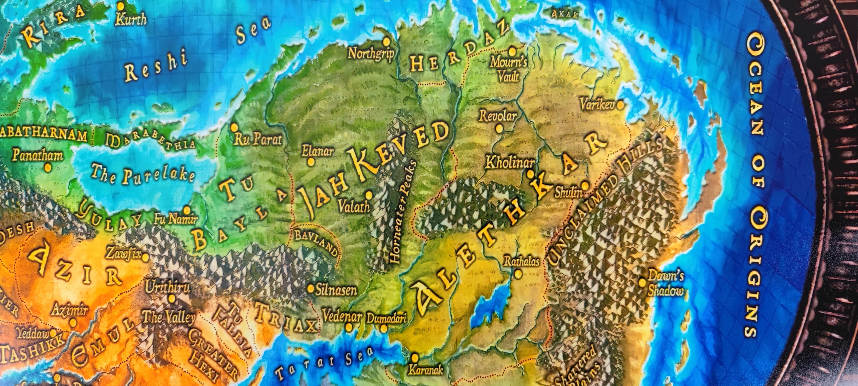 A High Quality Map of Roshar World From the Stormlight Archive - Etsy ...