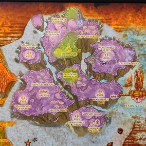 High Quality Map of the Outlands From World of Warcraft - Etsy