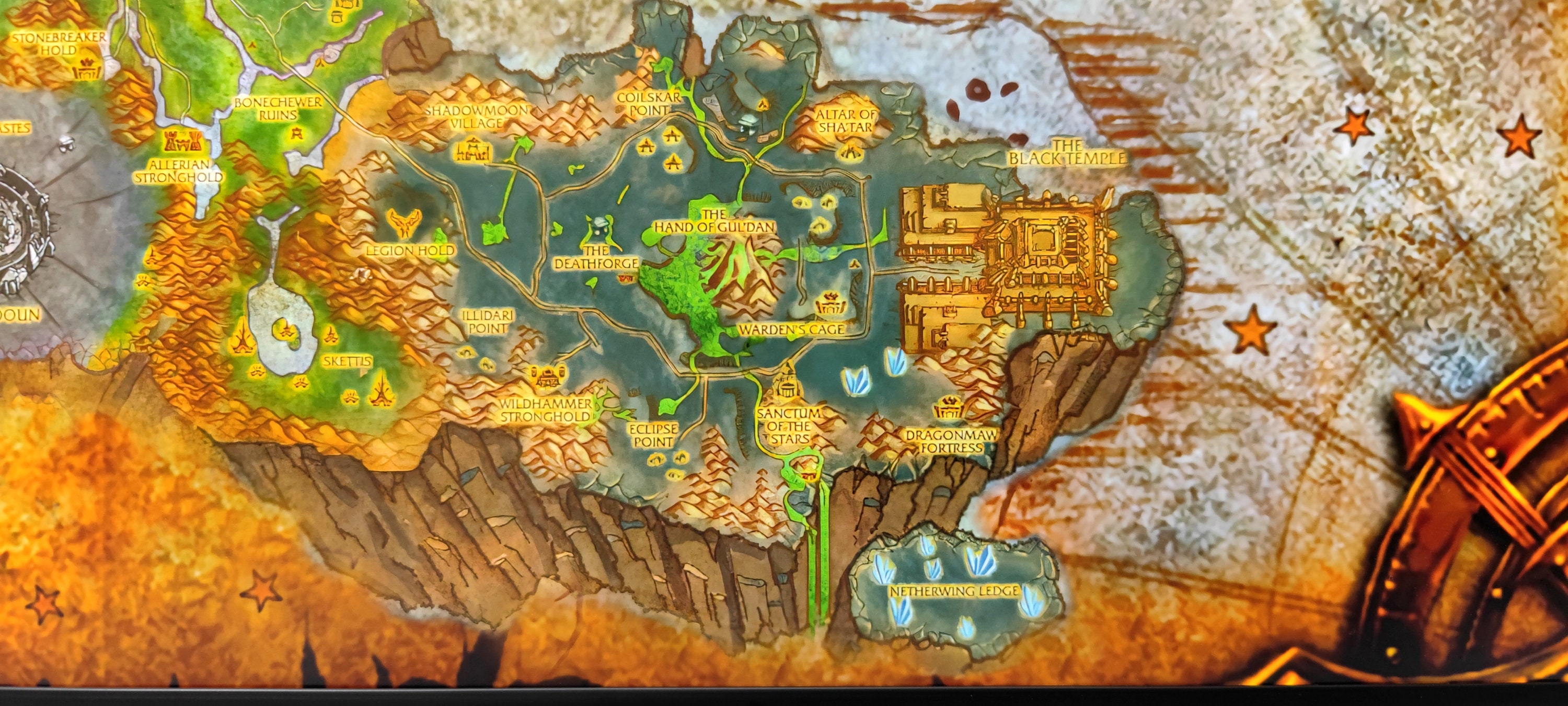High Quality Map of the Outlands From World of Warcraft - Etsy