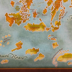 Earthsea World High Quality Map From Fantasy by Ursula K. Le Guin - Etsy