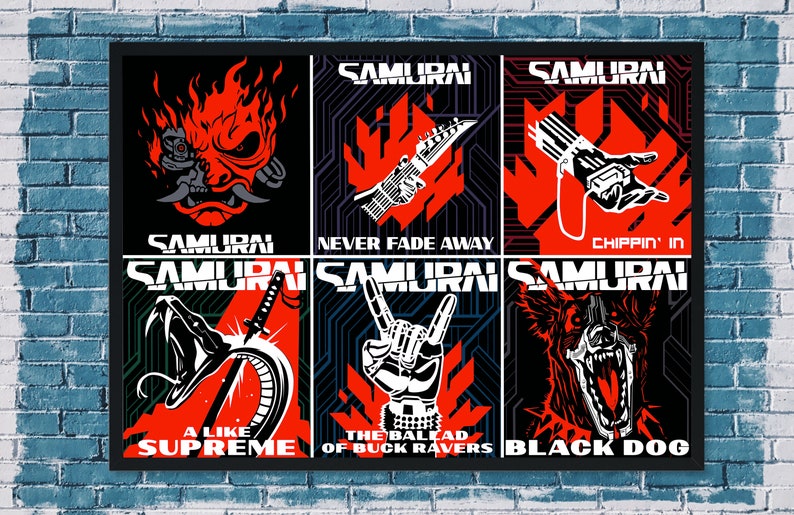 SAMURAI Collage Poster – Inspired by Cyberpunk 2077 & Refused’s Iconic ...