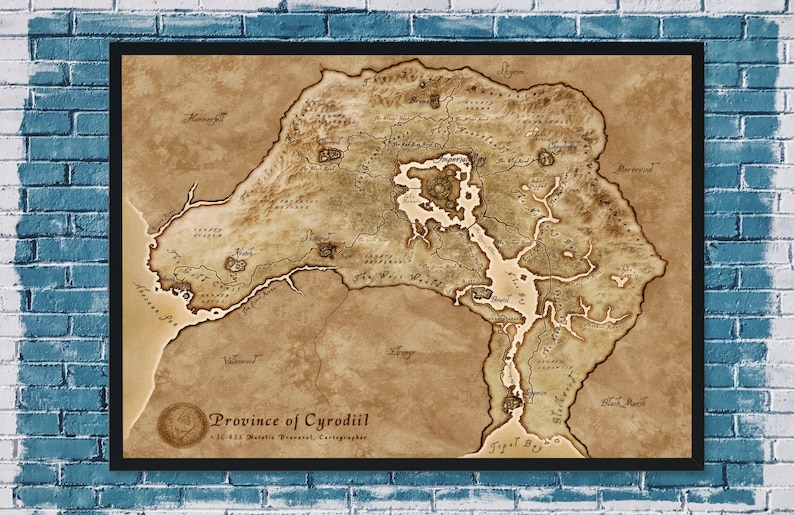 Cyrodiil Map – the Elder Scrolls IV: Oblivion Inspired World Map ...