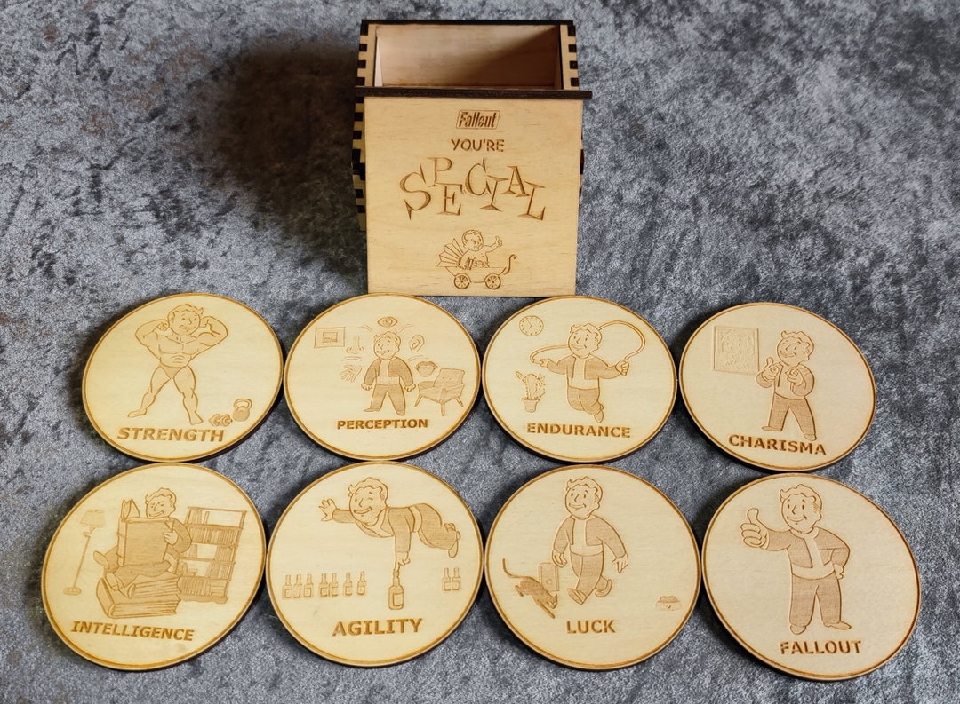 Fallout SPECIAL Laser Engraved Coasters - Etsy