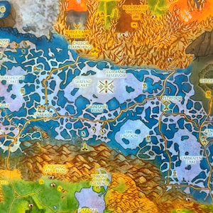 High Quality Map of the Outlands From World of Warcraft - Etsy UK