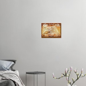 Fourth Wing & Iron Flame World Map Aluminum Print - Rebecca Yarros Art ...