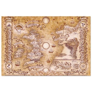 ACOTAR World Map Aluminum Print - High Quality Artwork From S.J. Maas ...