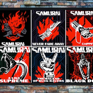 SAMURAI Collage Poster – Inspired by Cyberpunk 2077 & Refused’s Iconic ...