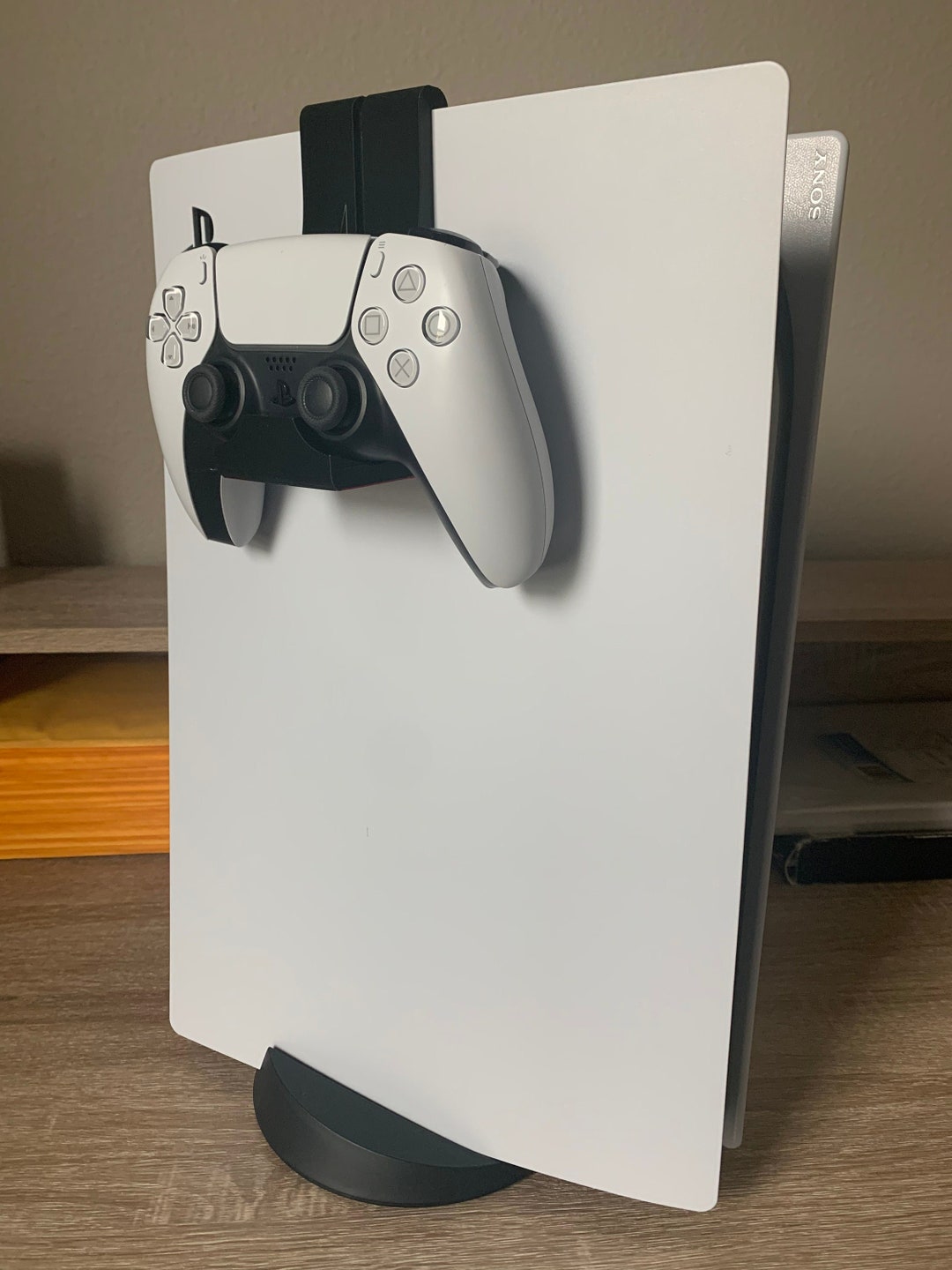 PS5 Mounted Controller Holder W/ Charging Wire Guide | One Controller ...