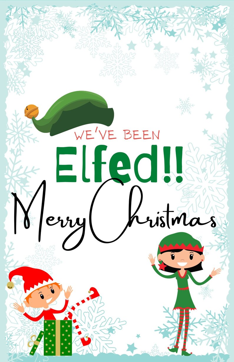 You've Been Elfed - Etsy