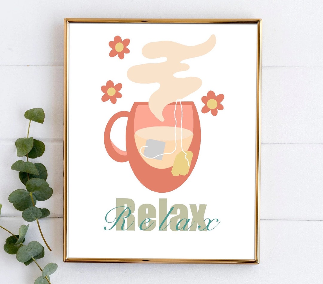 Relax Wall Decor, DIGITAL DOWNLOAD, Relax Poster, Printable Wall Art ...