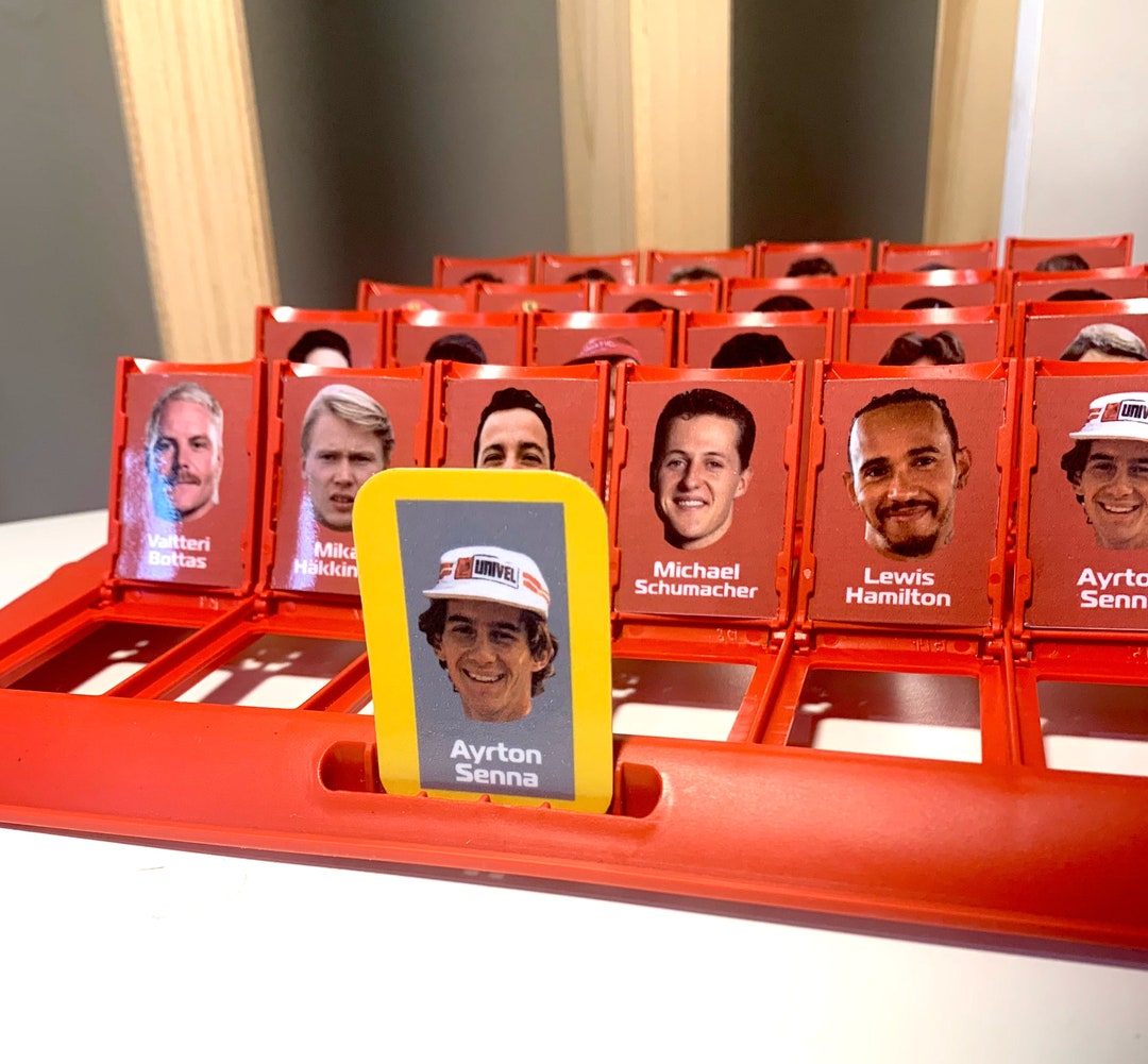 Digital Formula 1 Guess Who Card / Board Games / Personalized / Idea ...