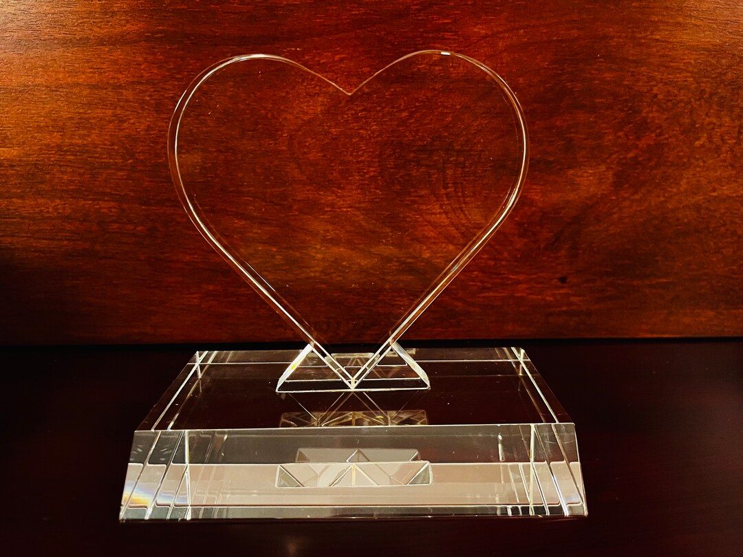 Crystal Heart Award, a Stylish Art Decor, Perfect Gift of Appreciation ...