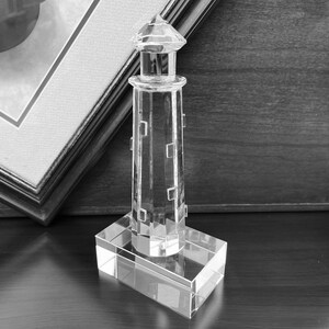 Crystal Lighthouse Figurine, Gift, Award, Blank or Engraved. Ideal for ...
