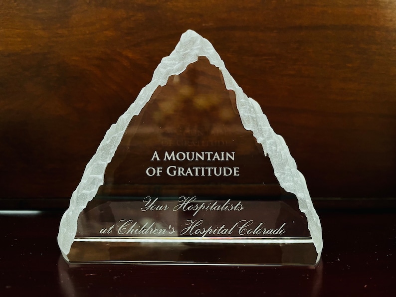 Crystal Everest/mountain Gift, Paperweight, Award, Blank or ...
