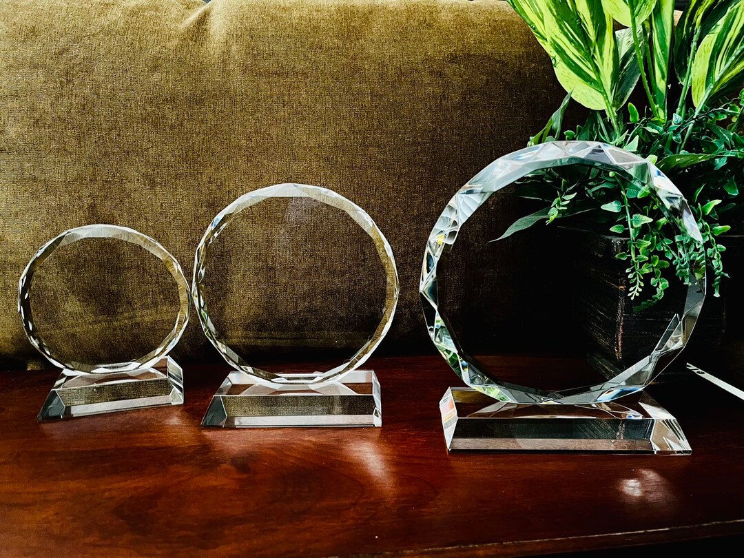 Crystal Sunflower Award, Free Engraving, 3 Sizes Available, Ideal ...