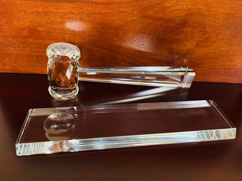 Crystal Gavel Award With Base, Blank or Engraved, Perfect Gift or Award ...