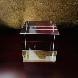 Crystal Cube Paperweight, Awards. 5 Sizes Available, Free Engraving ...
