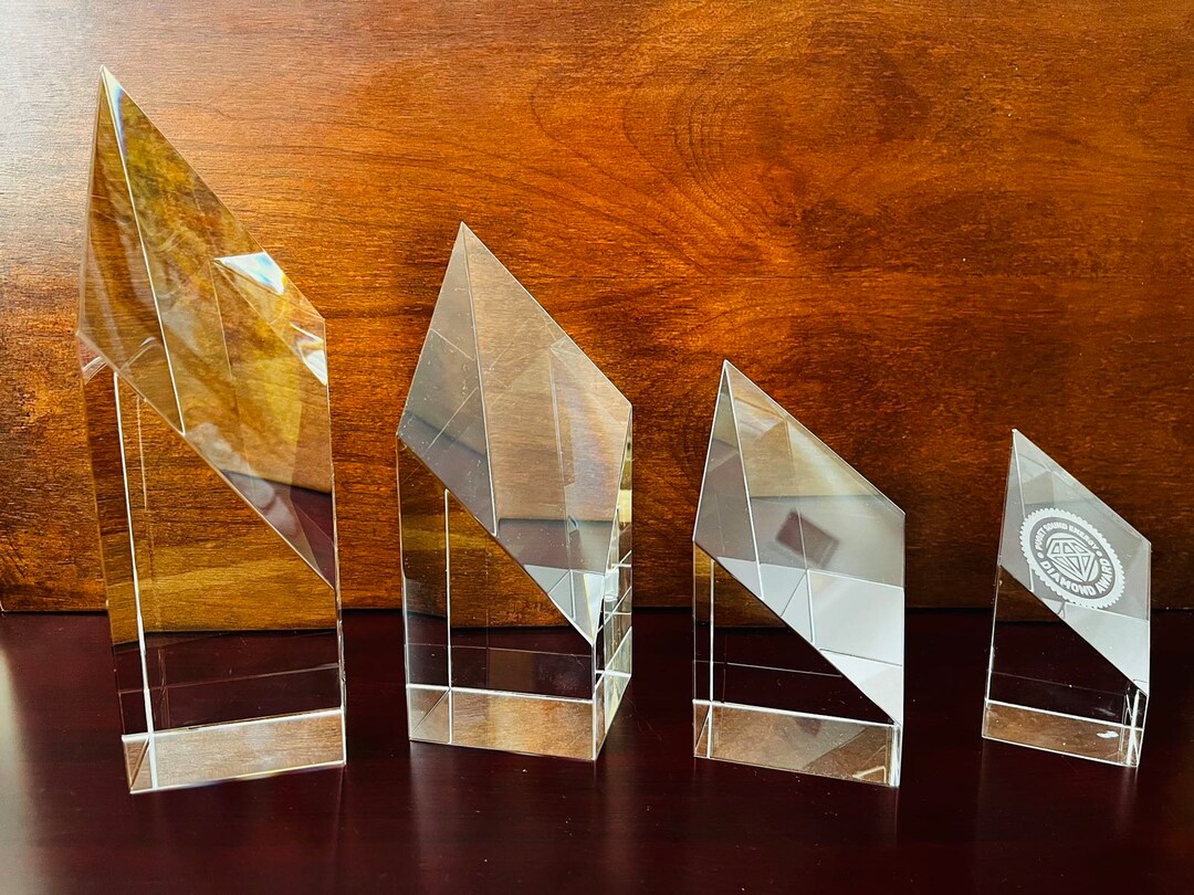 Crystal Diamond Award, Free Engraving, 5 Sizes Available, Ideal for ...