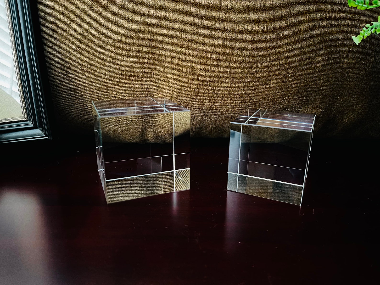 Crystal Cube Paperweight Awards. 5 Sizes Available Free - Etsy