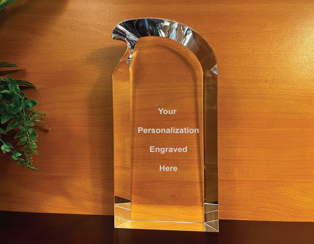 Crystal Eagle Panel, Blank for Art Decor, Engraved for Personal Gifts ...