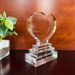 Crystal Heart Award, a Stylish Home Decor, Perfect Gift of Appreciation ...