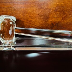 Crystal Gavel Award With Base, Blank or Engraved, Perfect Gift or Award ...