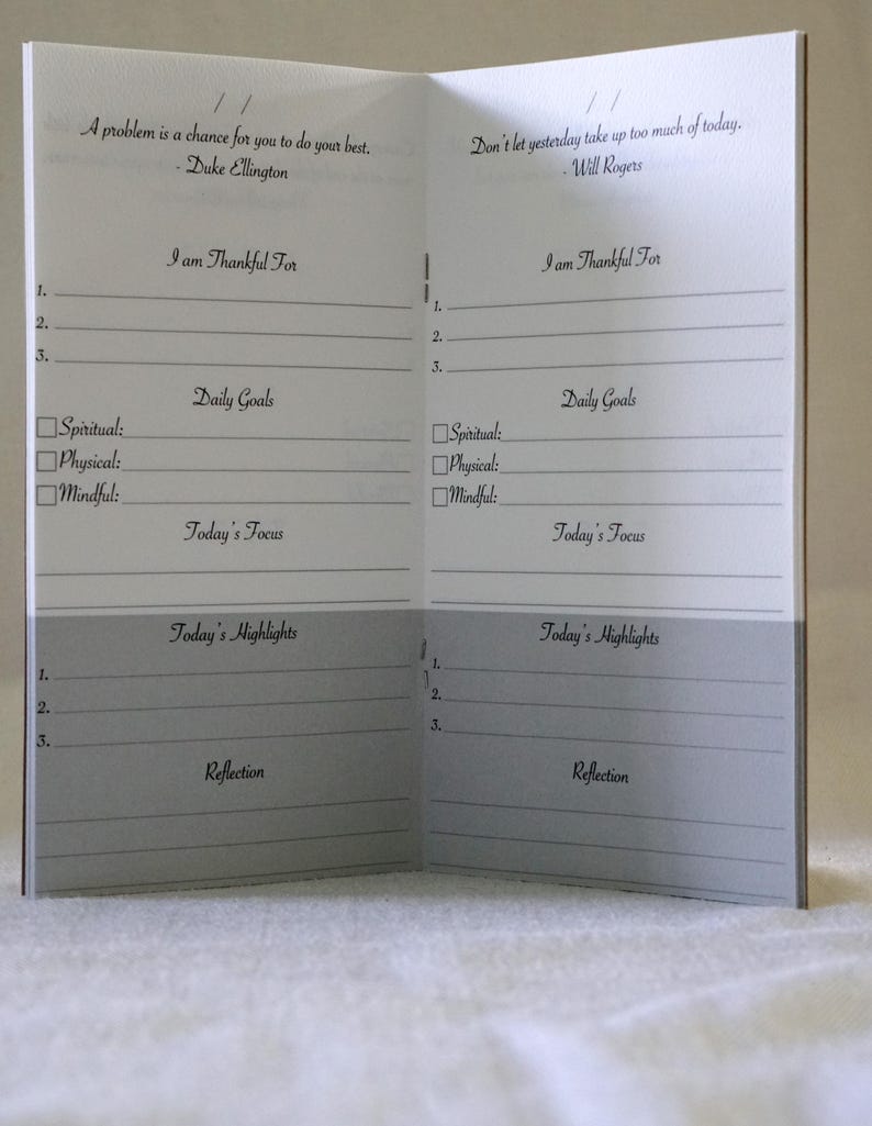 Daily Journal: Life Quotes - 5-minute Gratitude & Reflection - Etsy