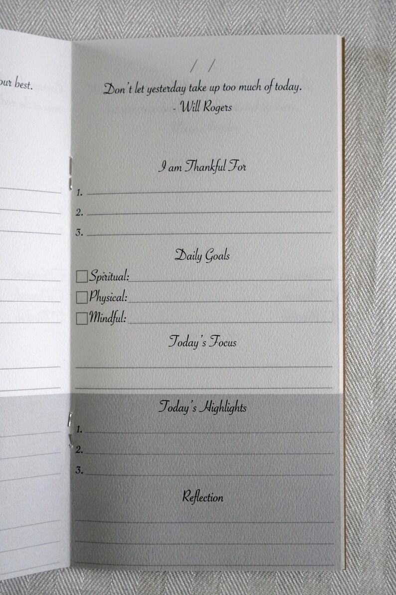 Daily Journal: Life Quotes - 5-minute Gratitude & Reflection - Etsy