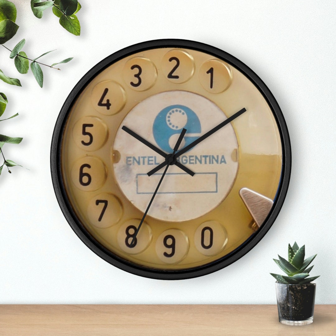 Rotary Phone Wall Clock - Etsy