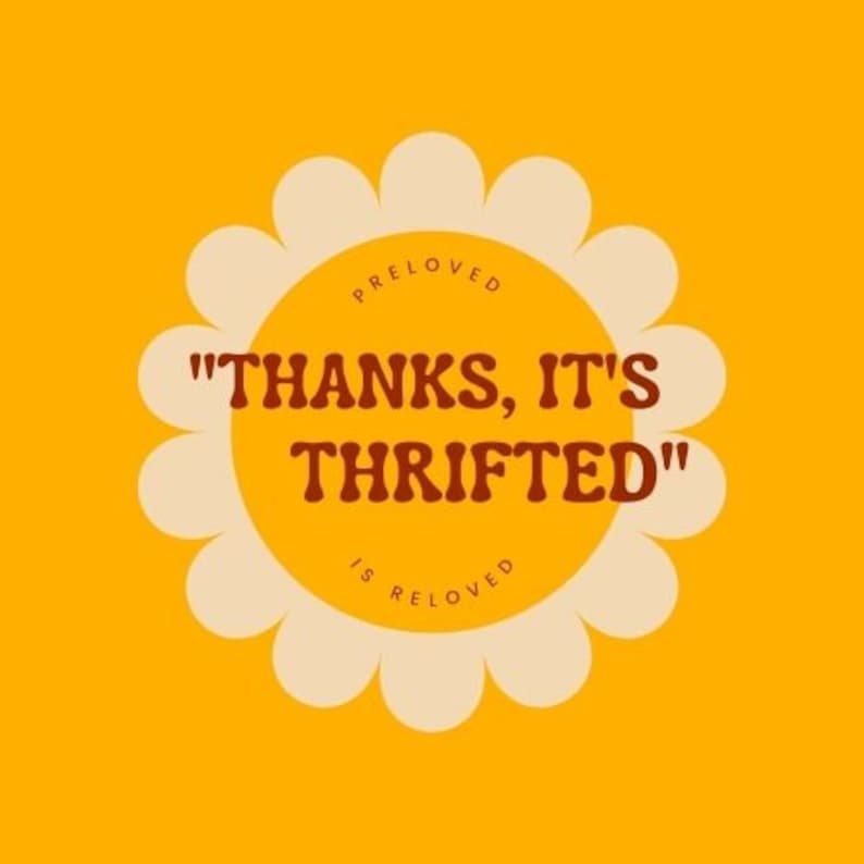 Thanks, It's Thrifted Stickers - ADD TO ORDER - Etsy
