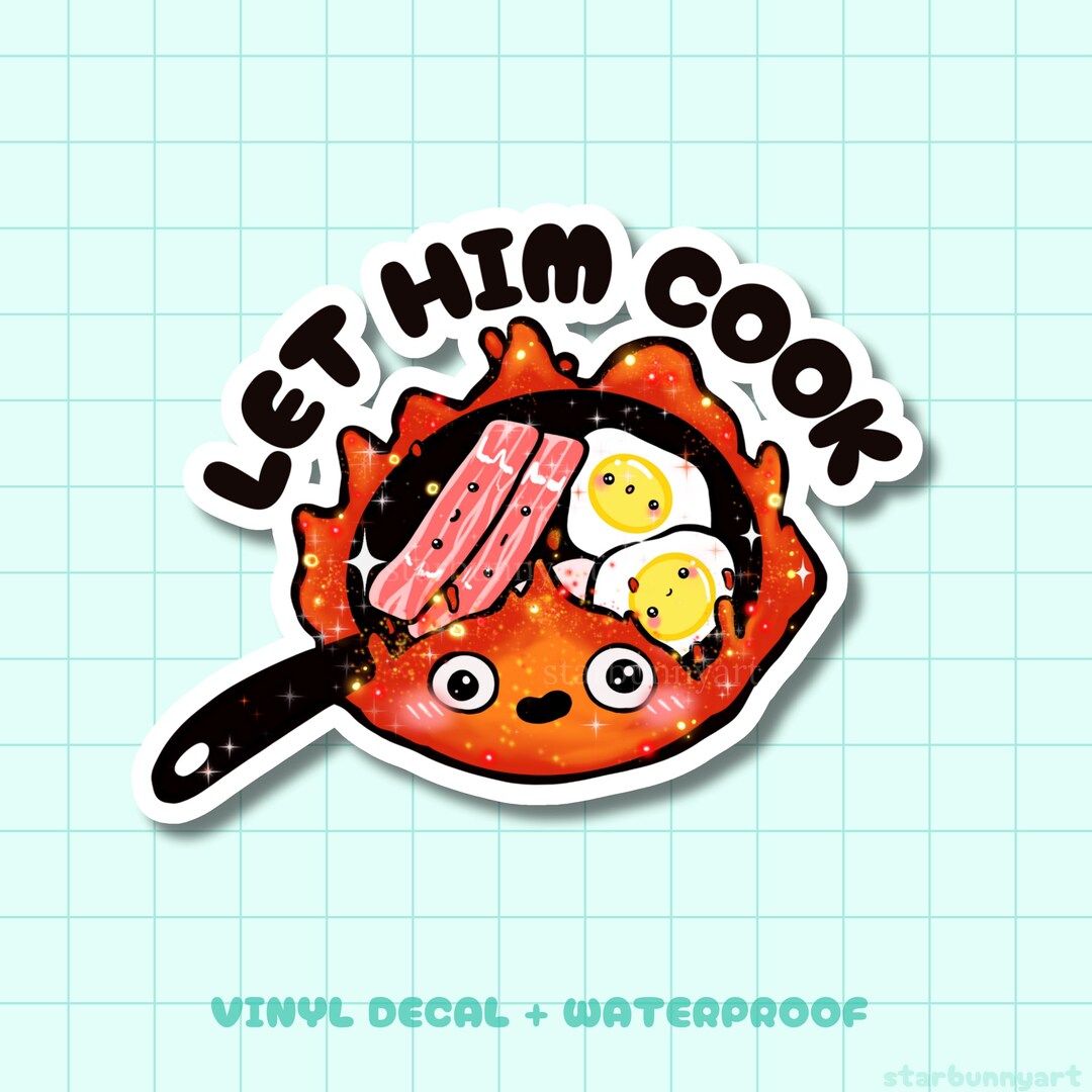 Let Him Cook Anime Vinyl Decal Sticker, Waterproof Anime Sticker, Anime ...