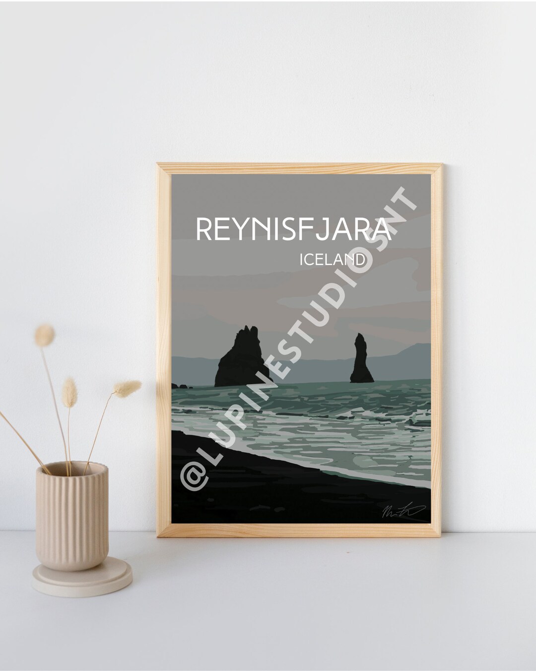 Reynisfjara Black Sand Beach Iceland Print/poster - Etsy