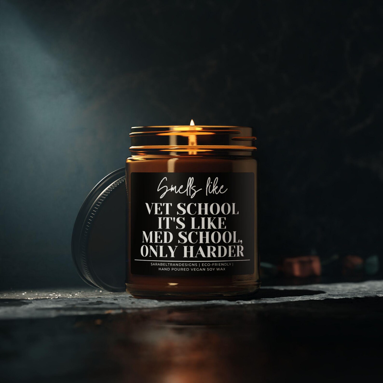 Funny Veterinarian Student Soy Wax Candle, Future Vet Tech Nurse Joke ...