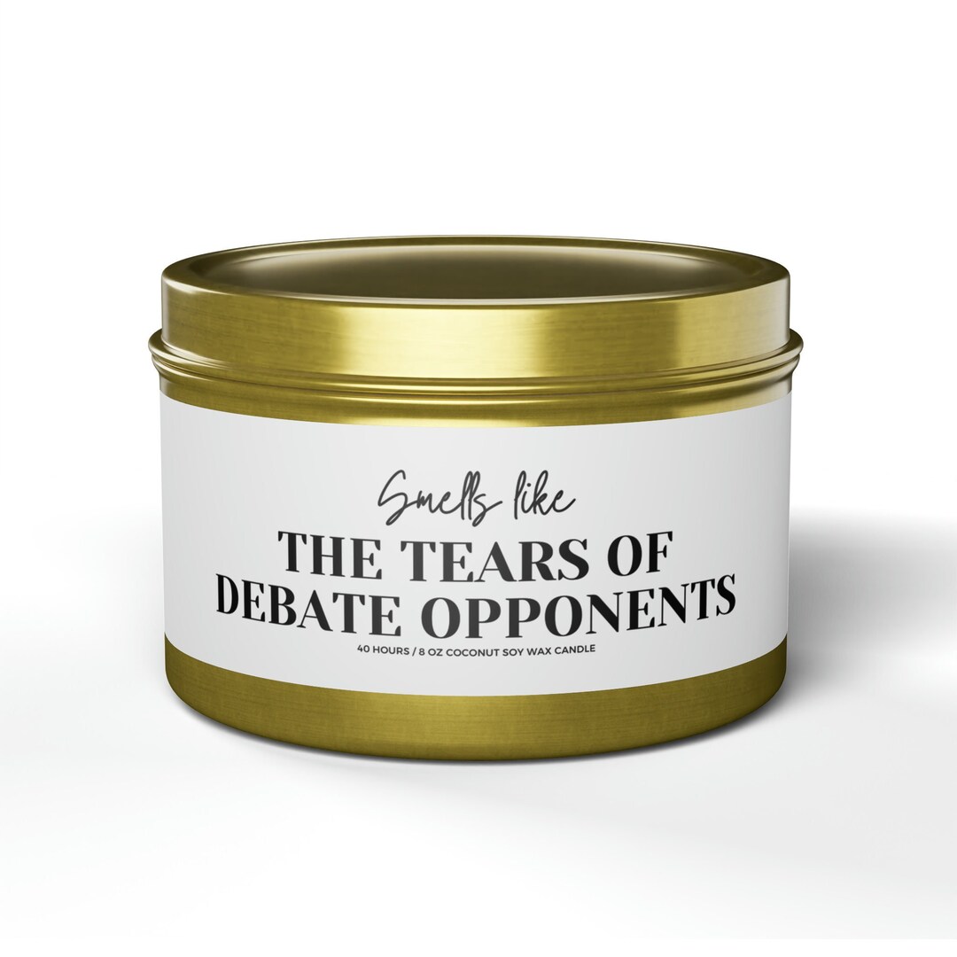 Funny Debate Team Champion Soy Wax Candle High School Debate Club Dad ...