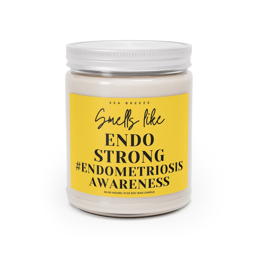Endometriosis Awareness Month Soy Wax Candle, Yellow Ribbon One in Ten ...