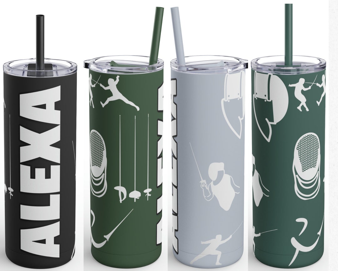 Fencing Coach Name Skinny Matte Tumbler 20oz, Fencer Lover Gag Gift ...