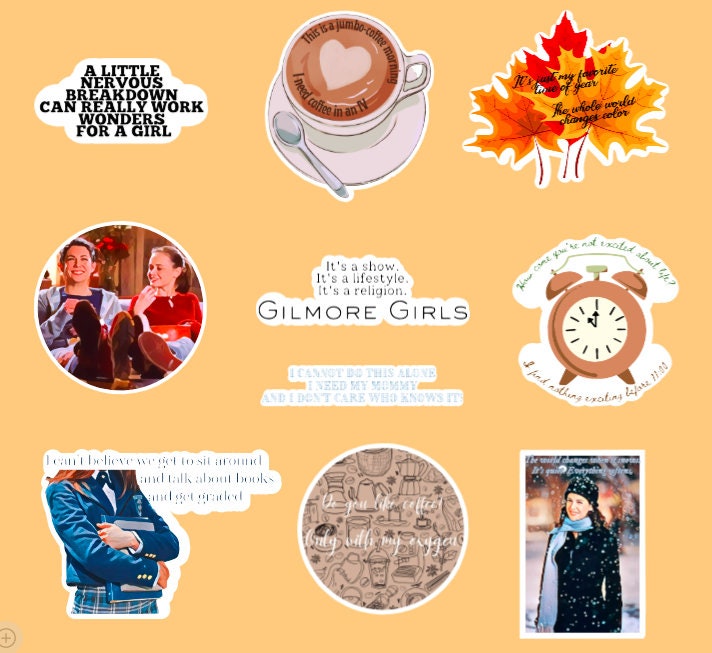 Gilmore Girls Sticker Set 30 Stickers - Etsy