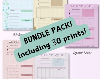 Taylor Swift Themed Daily and Weekly Planners - Etsy