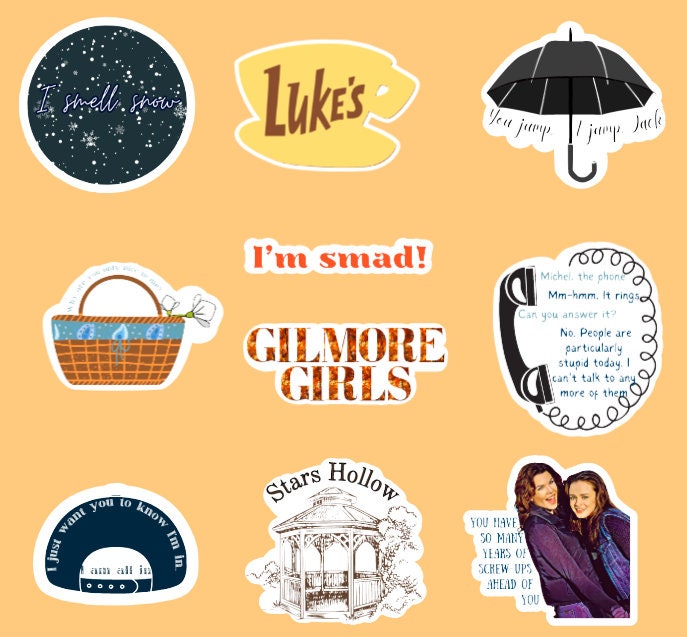 Gilmore Girls Sticker Set 30 Stickers - Etsy